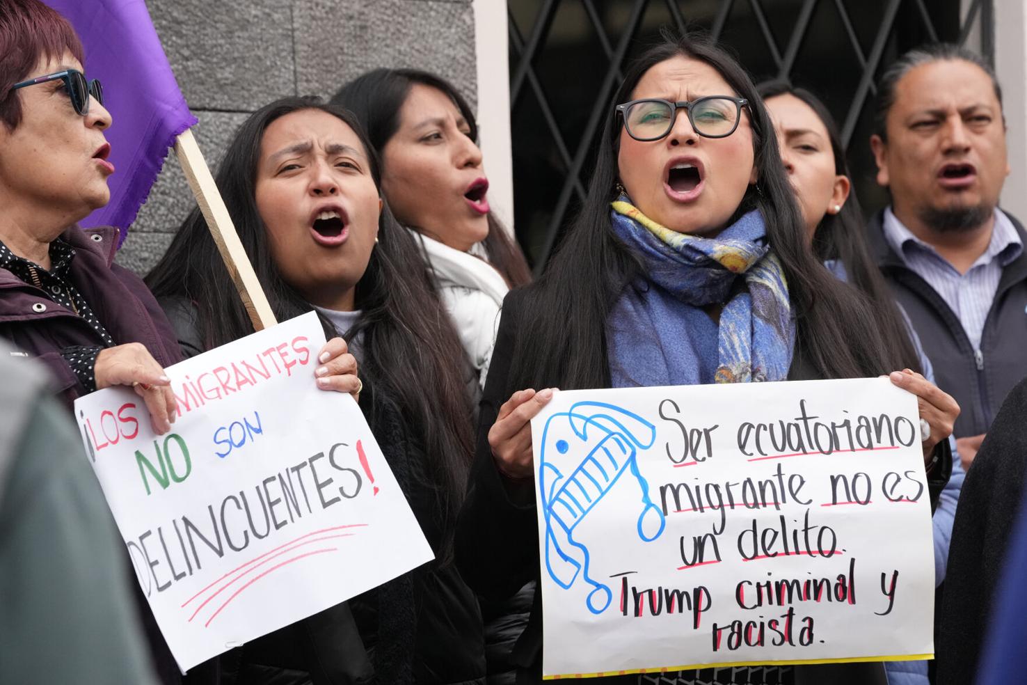 Ecuador US Immigration Protest | Nation & World | leadertelegram.com
