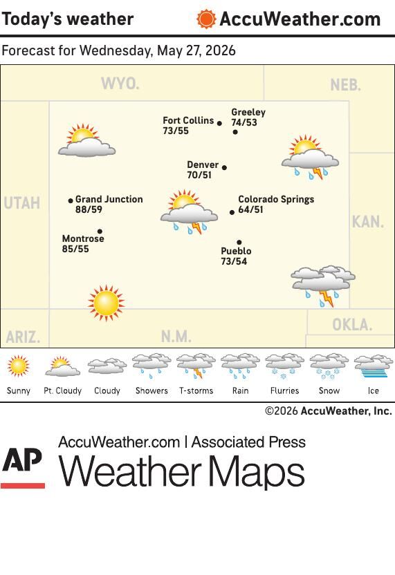 AP EE CO0527 WEATHER MAP | Nation & World | leadertelegram.com