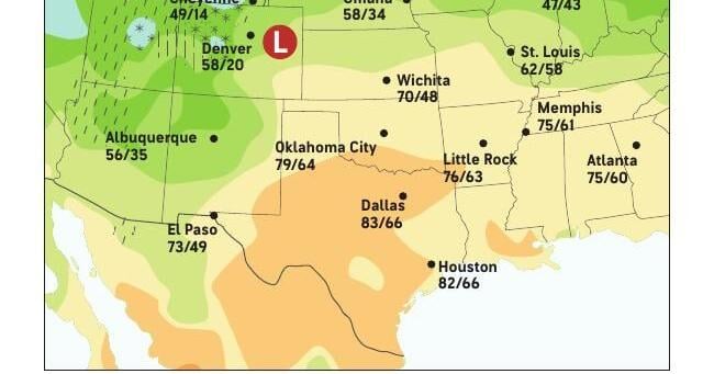 AP RE MWR1226 WEATHER MAP | Nation & World | leadertelegram.com