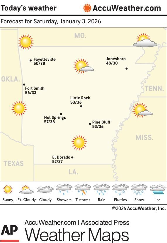 AP AA AR0103 WEATHER MAP | Nation & World | leadertelegram.com