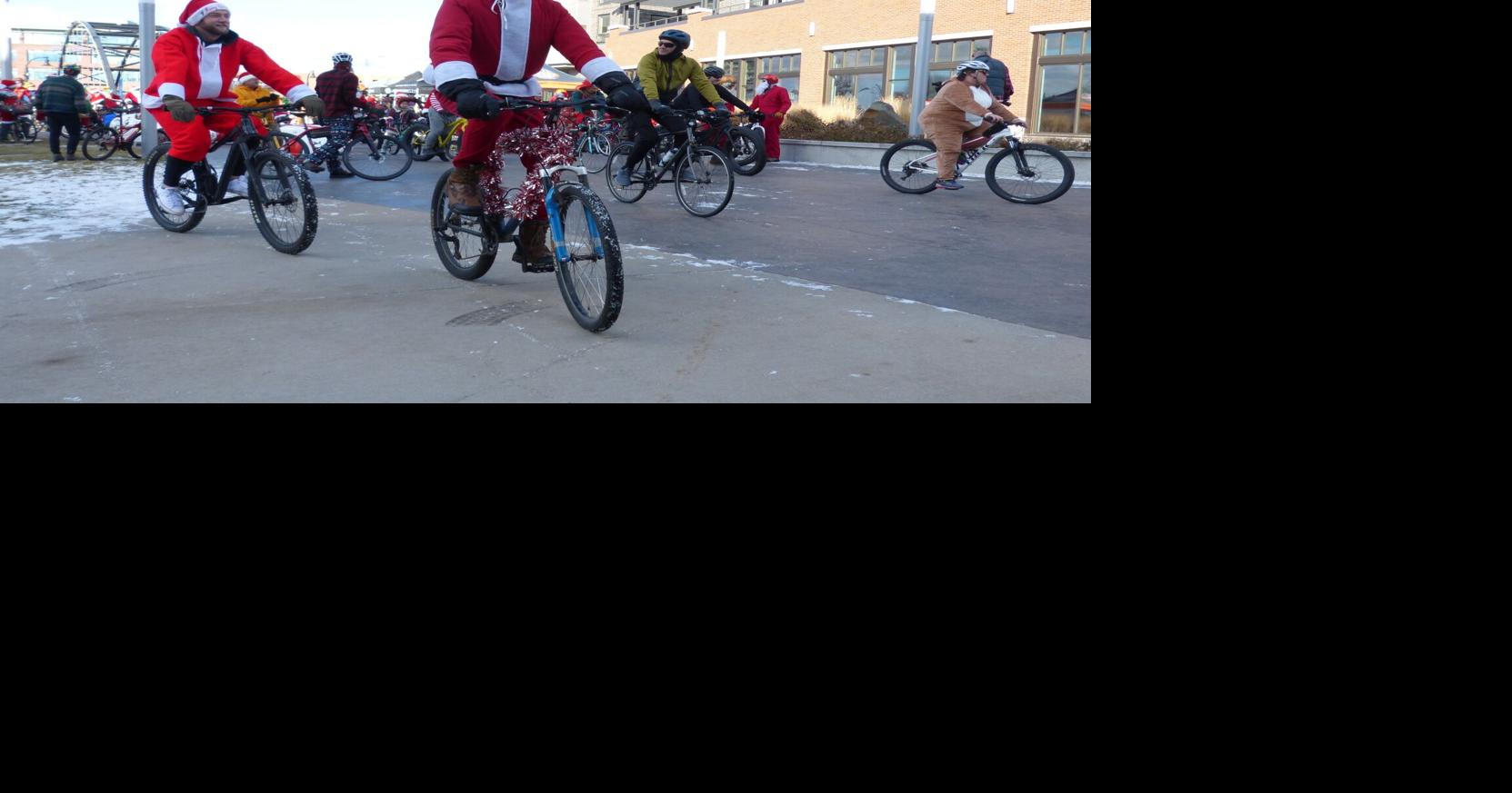 The Eau Claire Santa Cycle Rampage rolls through downtown ...