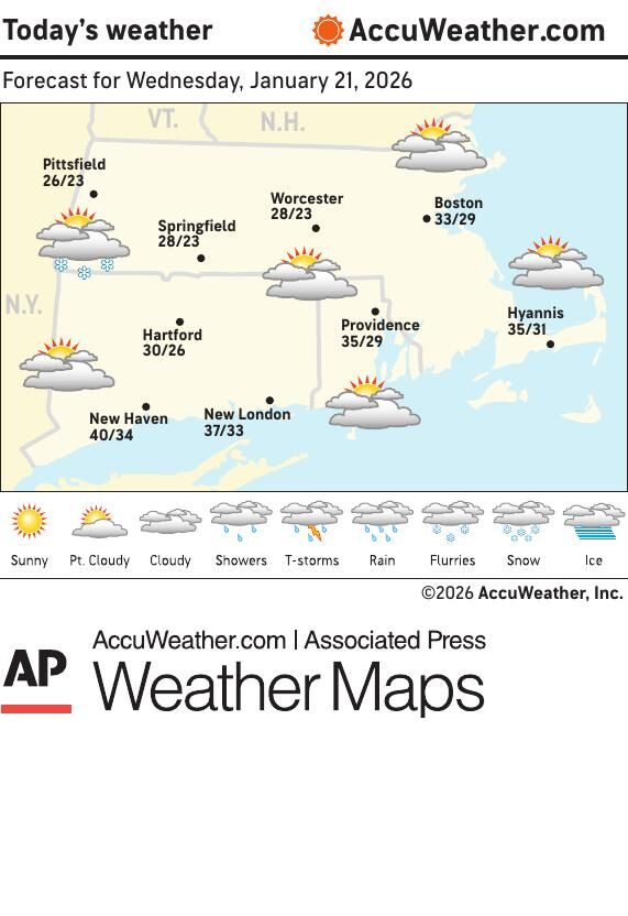 AP DD SNE0121 WEATHER MAP | Nation & World | leadertelegram.com