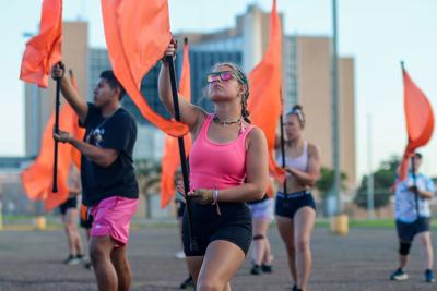 Madison Scouts Drums and Bugle Corps practice on UWEC campus for ...