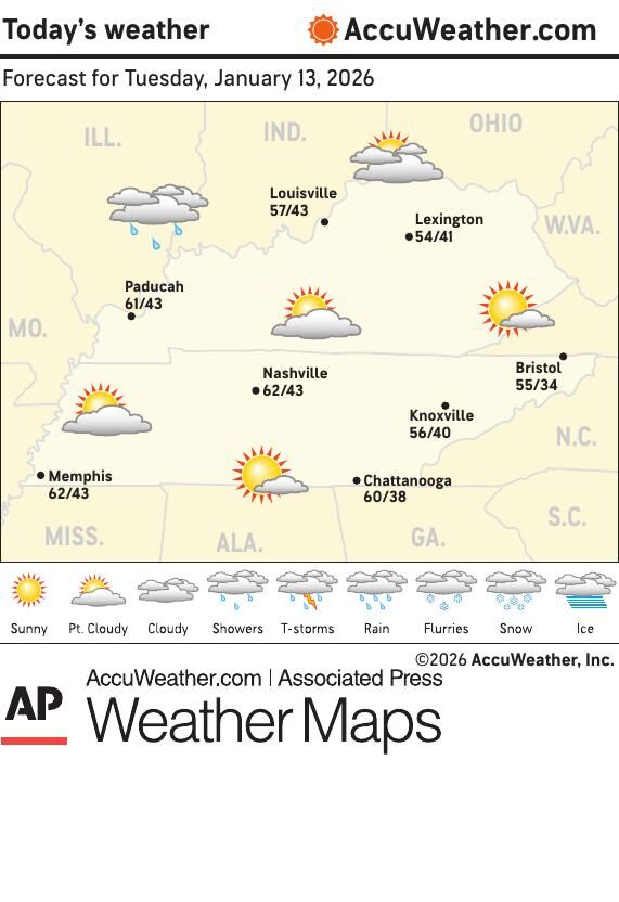 AP FF KYTN0113 WEATHER MAP | Nation & World | leadertelegram.com