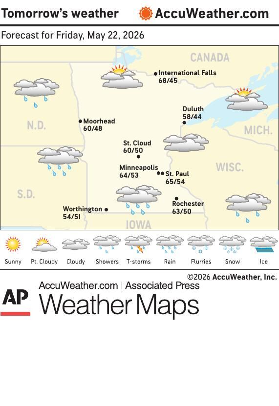 AP FF MN0521 WEATHER MAP | Nation & World | leadertelegram.com