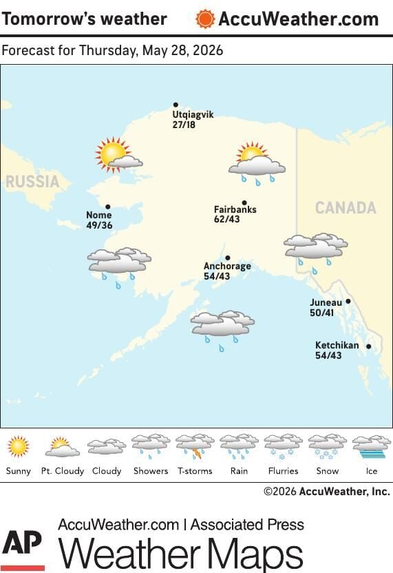 AP AA AK0527 WEATHER MAP | Nation & World | leadertelegram.com