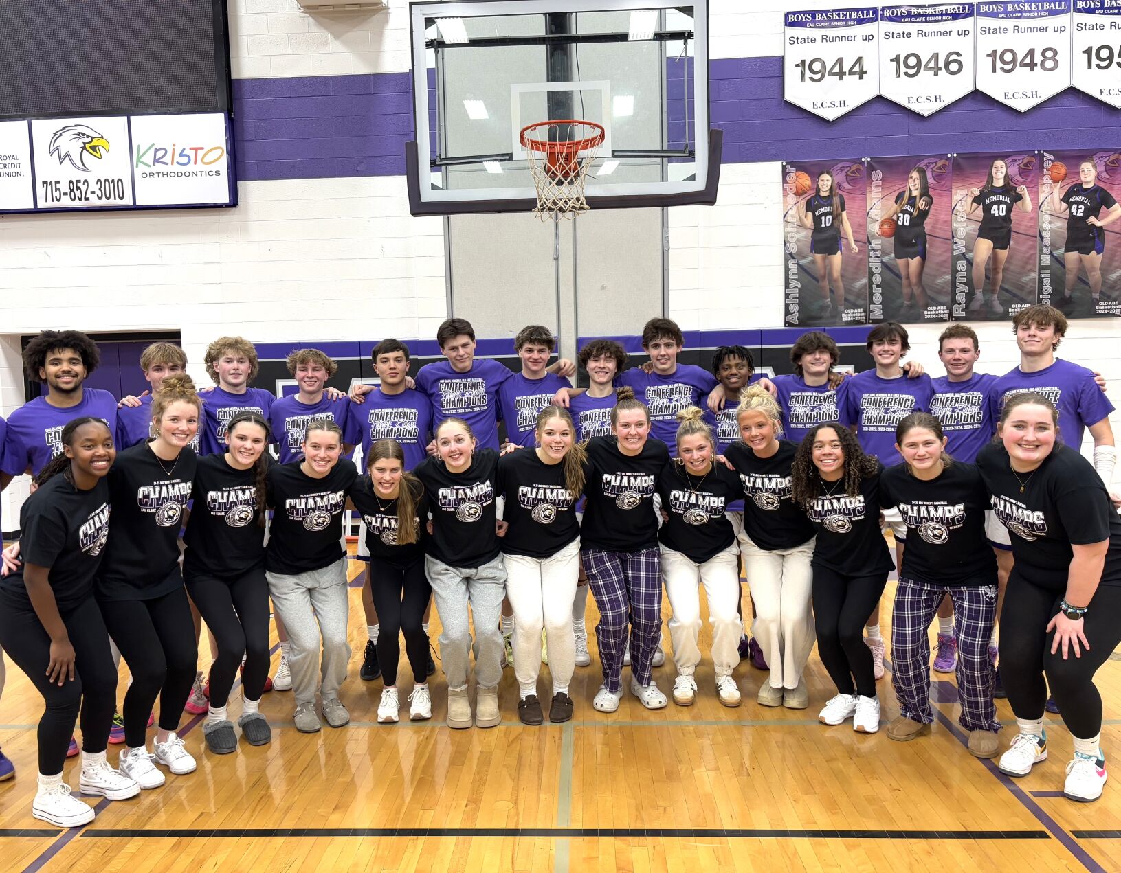 MEMORABLE NIGHT AT MEMORIAL: Old Abes sweep conference hoops titles for ...