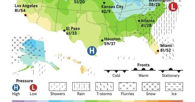 AP PM CCUS0117 WEATHER MAP | Nation & World | leadertelegram.com
