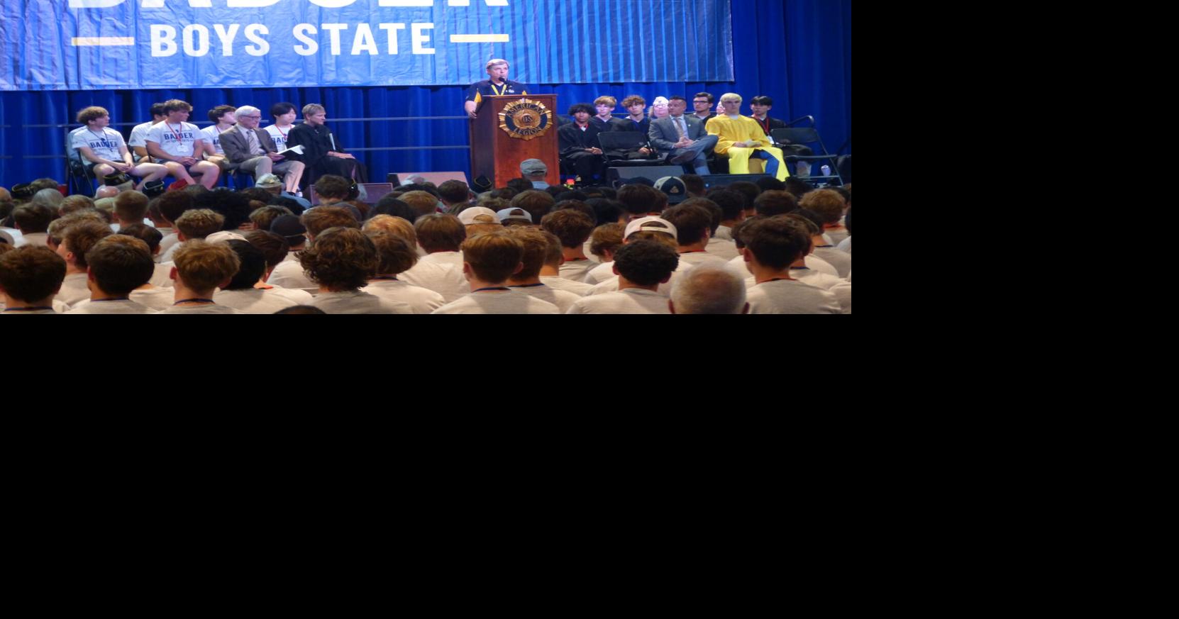 Badger Boys State celebrate in UWEC's last Zorn Arena event, recognize ...