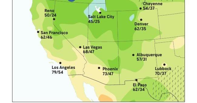 AP RE WR0112 WEATHER MAP | Nation & World | leadertelegram.com