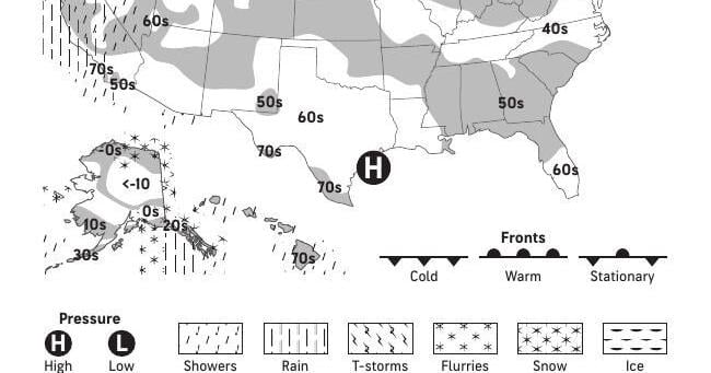 AP PM GUS1230 WEATHER MAP | Nation & World | leadertelegram.com