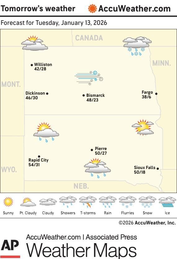 AP EE DAK0112 WEATHER MAP | Nation & World | leadertelegram.com