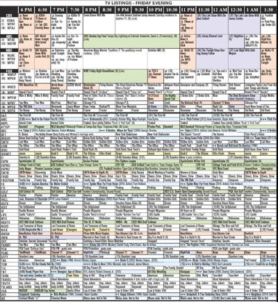 TV LISTINGS – FRIDAY EVENING | Arts-and-entertainment | leadertimes.com
