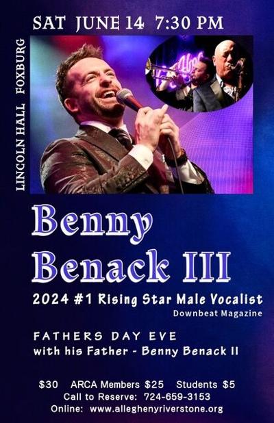 Male vocalist Benny Benack III is back | News | leadertimes.com