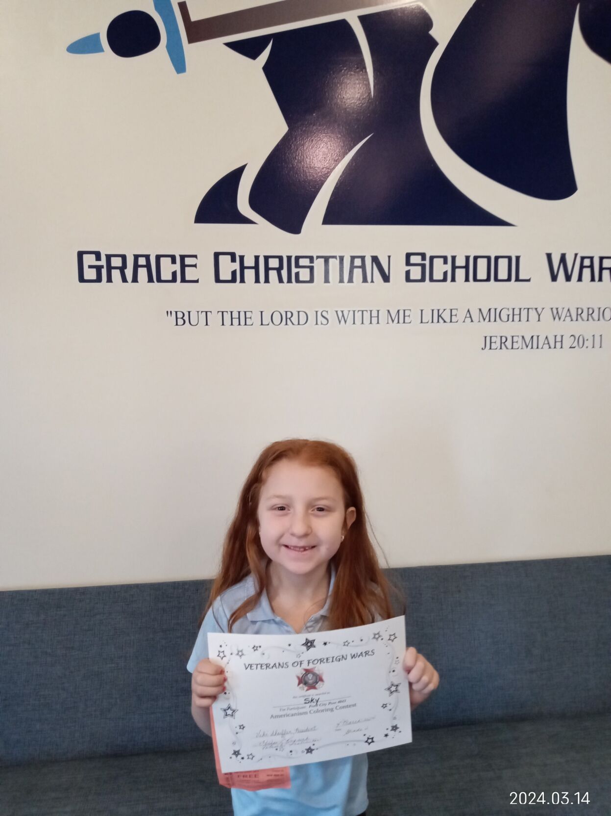 VFW Post 4843 Auxiliary coloring contest winners | News | leadertimes.com