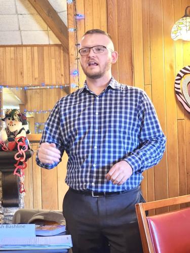 Candidate for 63rd Legislative District Josh Bashline holds meet and ...