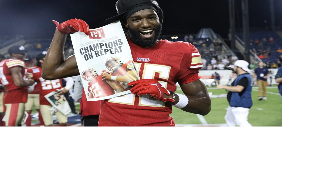 Former Steelers WR Deon Cain savors MVP trophy after winning USFL ...