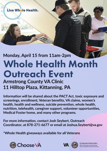 Butler VA to hold Whole Health month Veteran Outreach Event | News ...