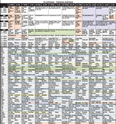 TV LISTINGS – TUESDAY EVENING | Arts-and-entertainment | leadertimes.com