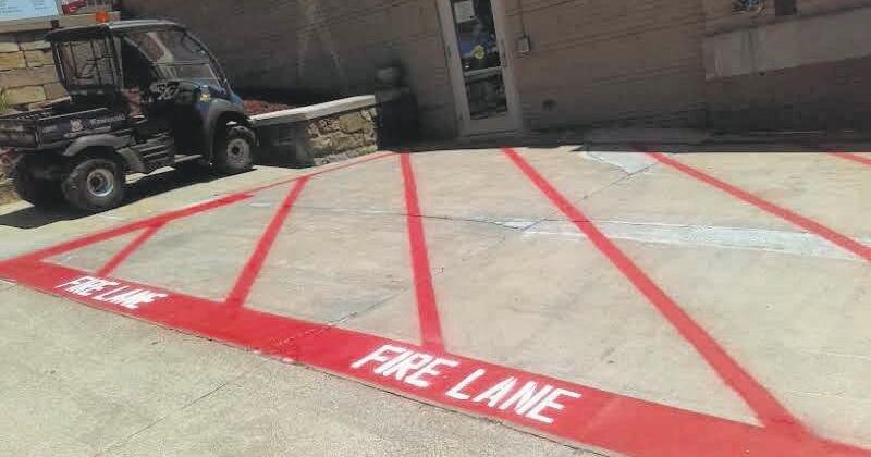 Fire lanes installed at courthouse | Front-page | leadertimes.com