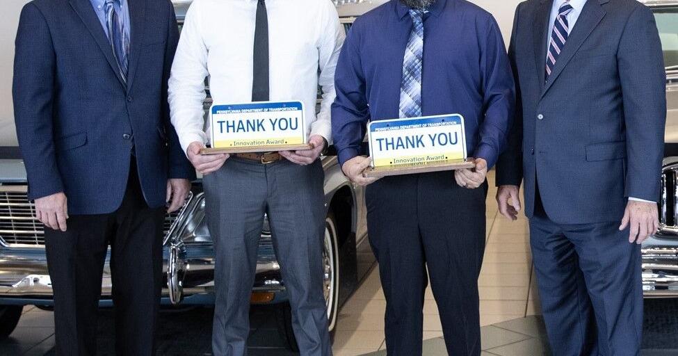 Two District 10 employees honored by PennDOT for innovations | News | leadertimes.com