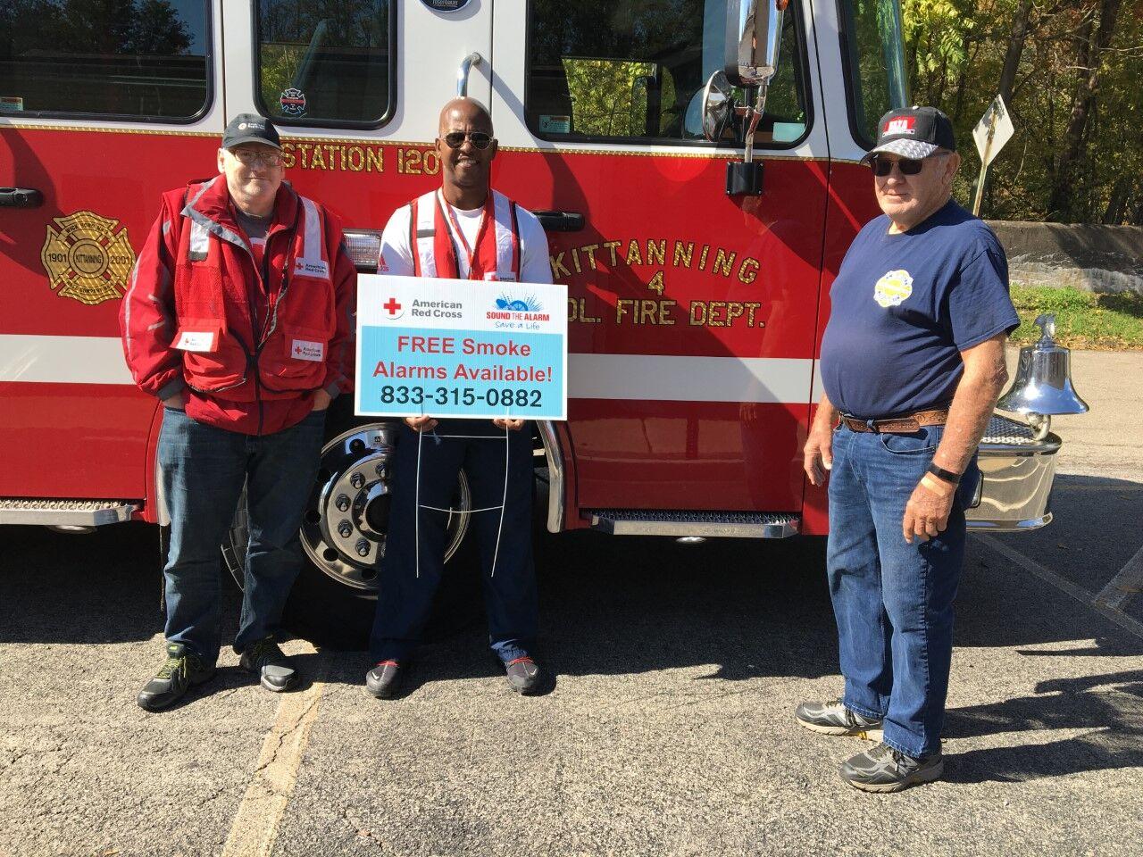 American Red Cross, members of Kittanning Hose Co. No. 4 are ...