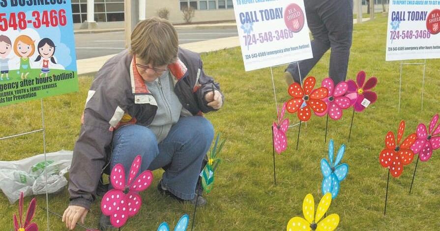 Pinwheel display raises awareness for area child abuse, neglect cases ...