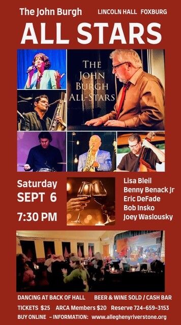 John Burgh All-Stars with Lisa Bleil, Benny Benack II and Eric DeFade ...