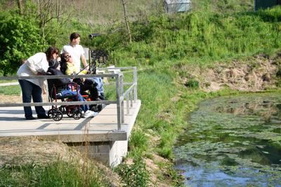Wheelchair accessible fishing pond available to the public in Brady's ...