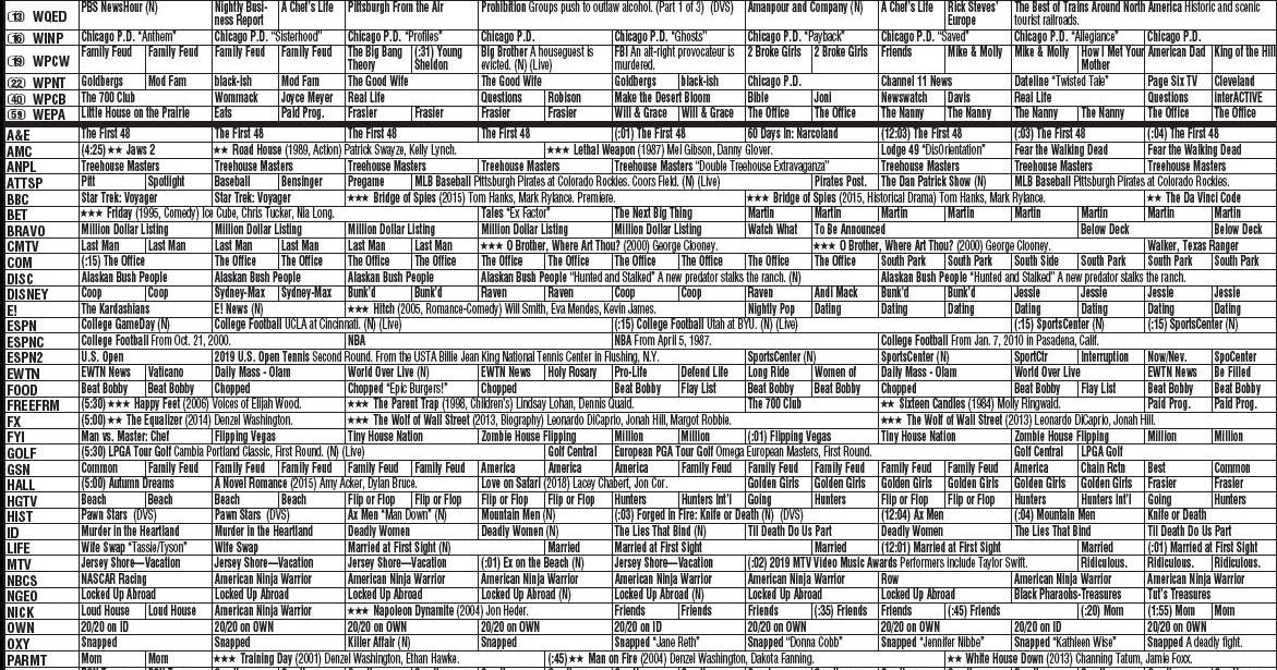 TV Schedule | Arts-and-entertainment | leadertimes.com