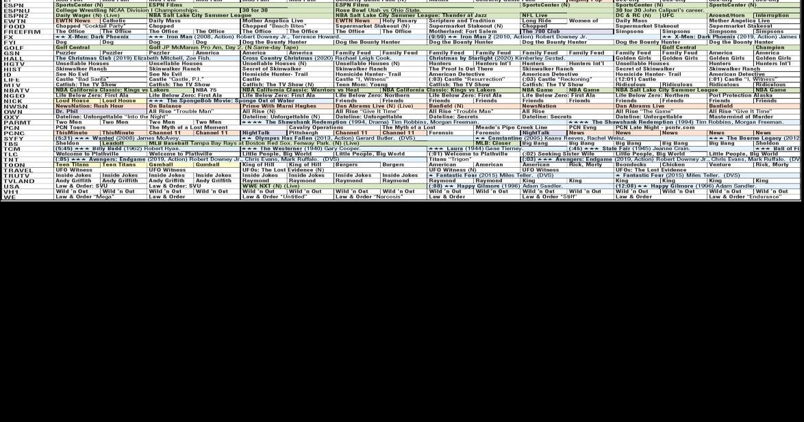 TV LISTINGS – TUESDAY EVENING | Arts & Entertainment | leadertimes.com