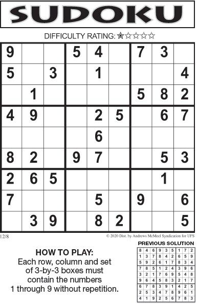 SUDOKU | Arts-and-entertainment | leadertimes.com