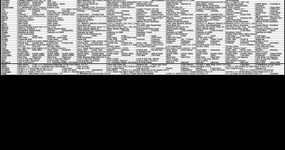 TV Schedule | Arts-and-entertainment | leadertimes.com