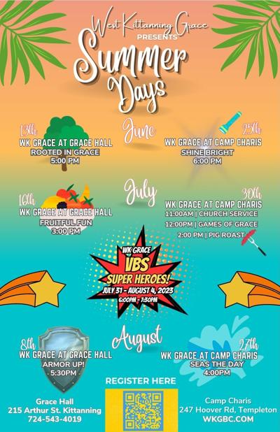 West Kittanning Grace Brethren Church presents Summer Days | News ...