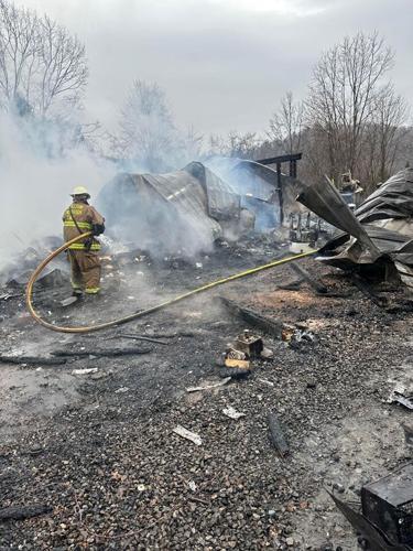 Crews in two counties battle fully involved dwelling fire near Elderton ...