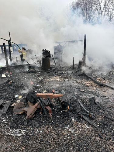 Crews in two counties battle fully involved dwelling fire near Elderton ...