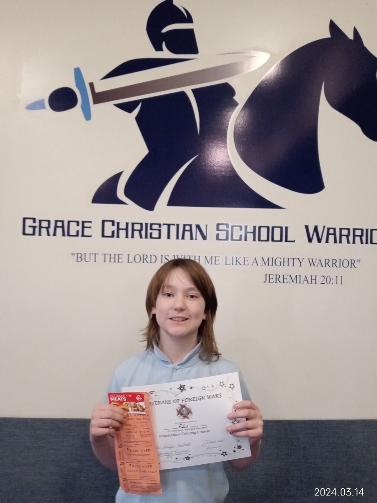 VFW Post 4843 Auxiliary coloring contest winners | News | leadertimes.com