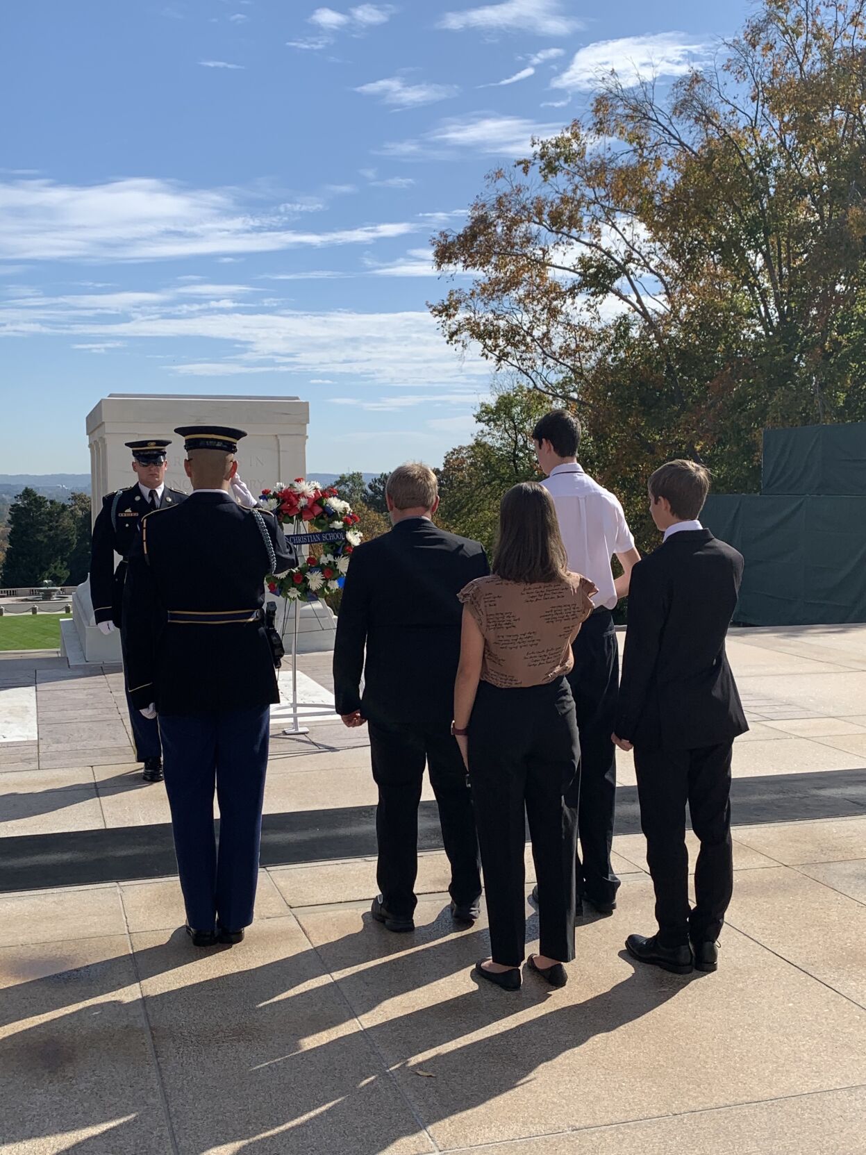 Grace Christian School students participate in Tomb of the Unknown ...