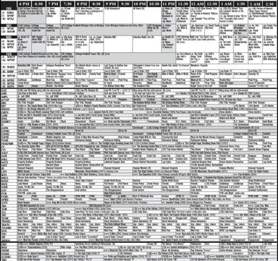 TV Schedule | Arts-and-entertainment | leadertimes.com