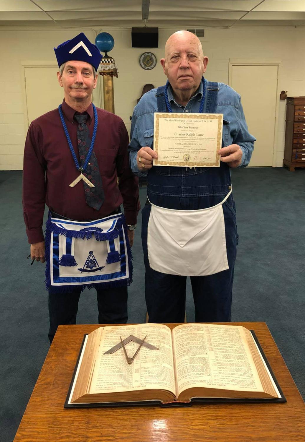 Portland's Ralph Lane honored for 50 years as Mason | Portland ...