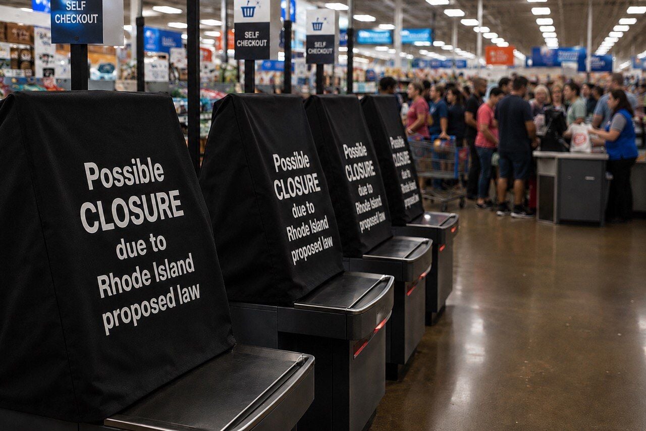 R.I. bill would limit number of grocery store self-checkouts ...