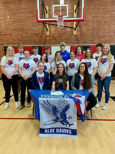 From Bearcat to Blue Hawk: Kara Reed signs with Dickinson State ...