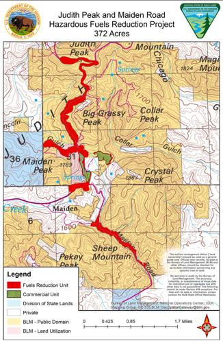 Judith Mountains BLM map | | lewistownnews.com