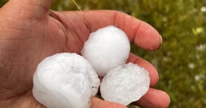 A 'hail' of a storm: Multiple areas hammered by big hail this weekend ...