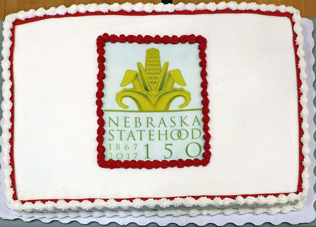 Pershing students treated to a surprise birthday party for Nebraska’s 150th