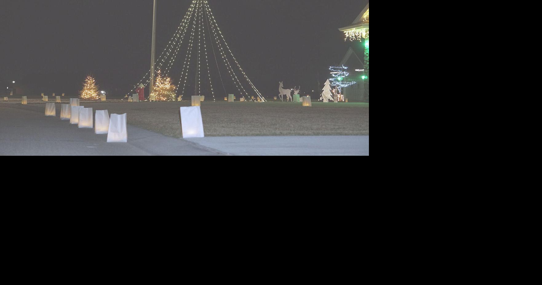 Lexington neighborhood comes together for luminary display
