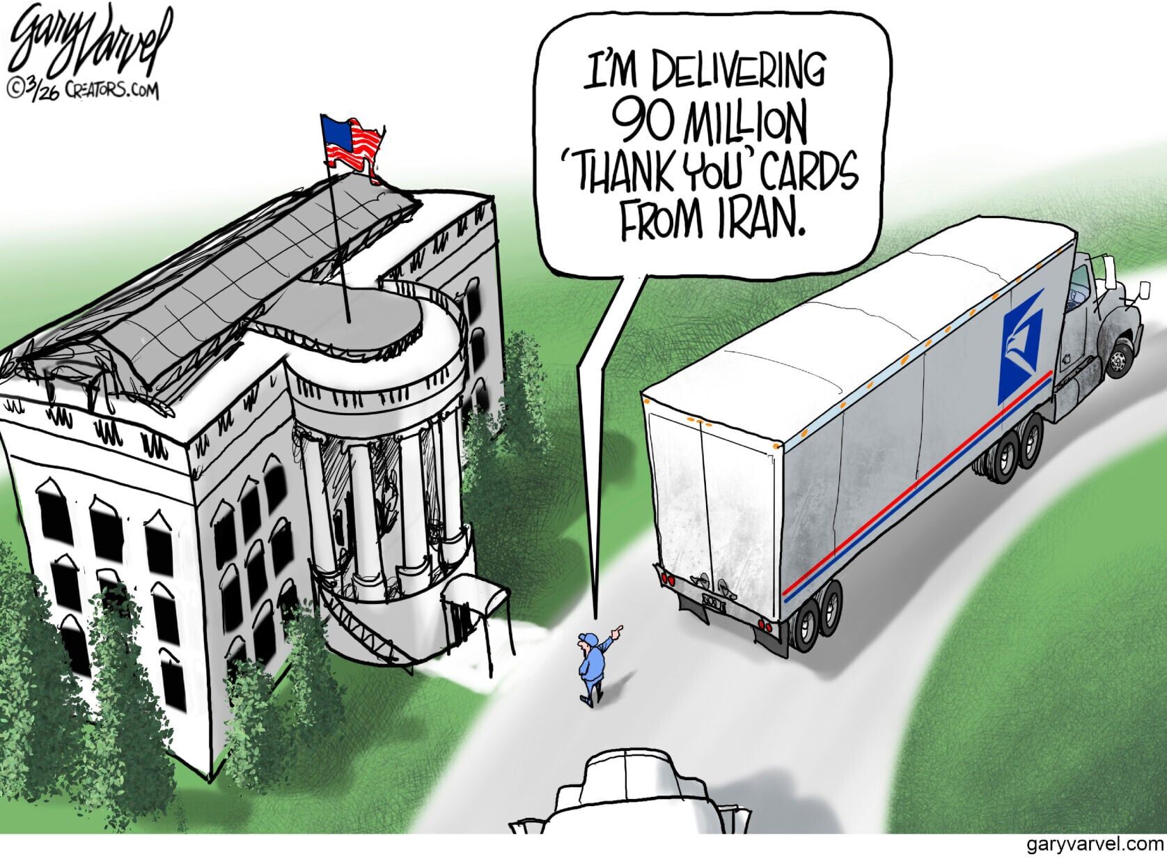 19 political cartoons target the war in Iran
