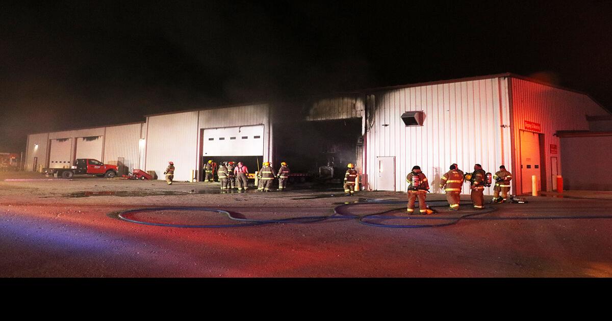 Damage in the millions after a truck catches fire at Downey Drilling