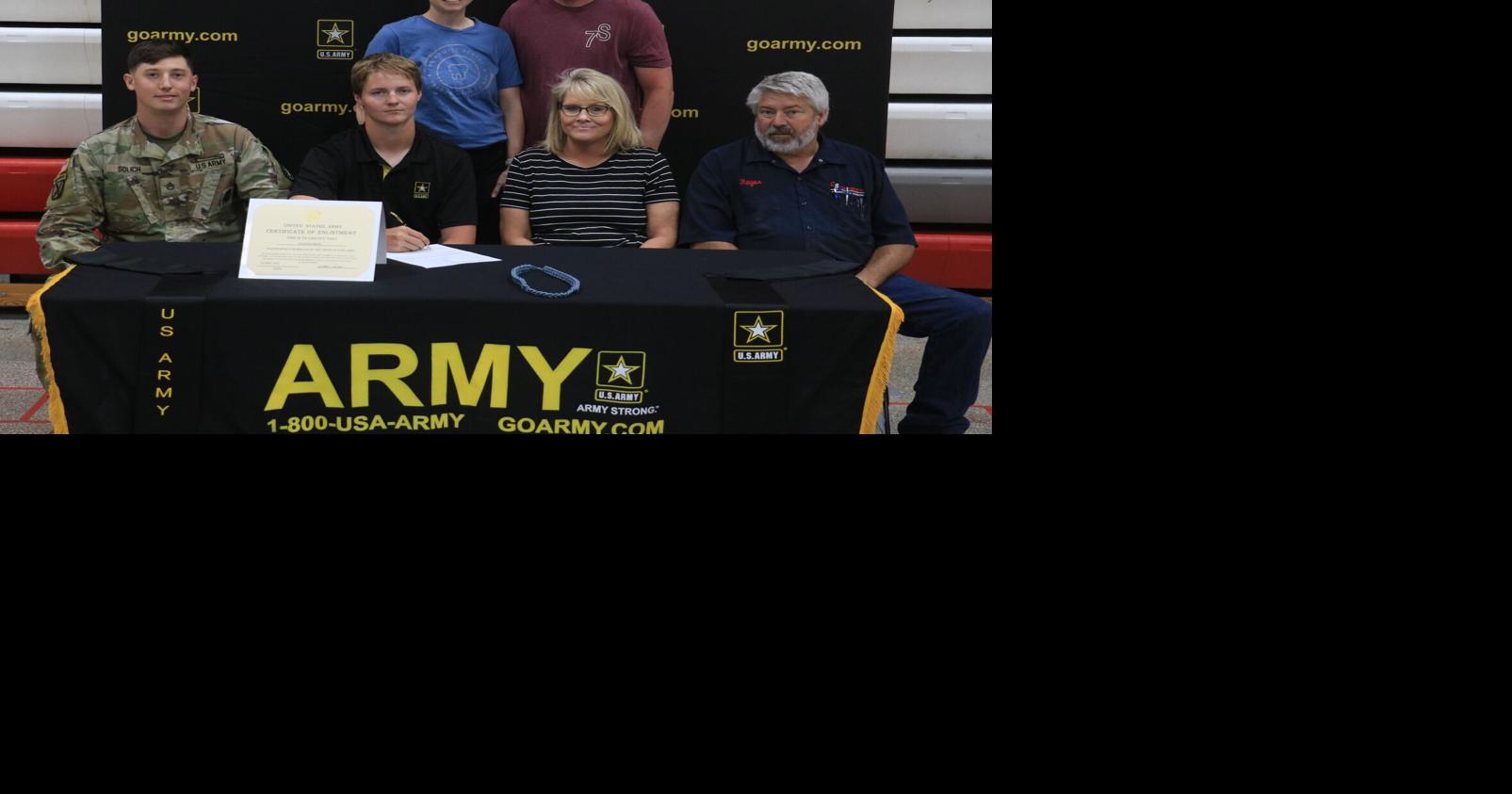 Cozad senior Hunter Keim enlists in Army