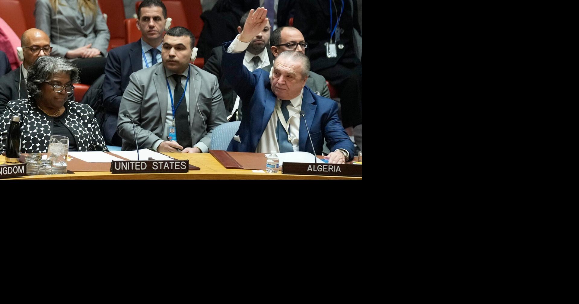 US vetoes UN resolution demanding cease-fire in Gaza